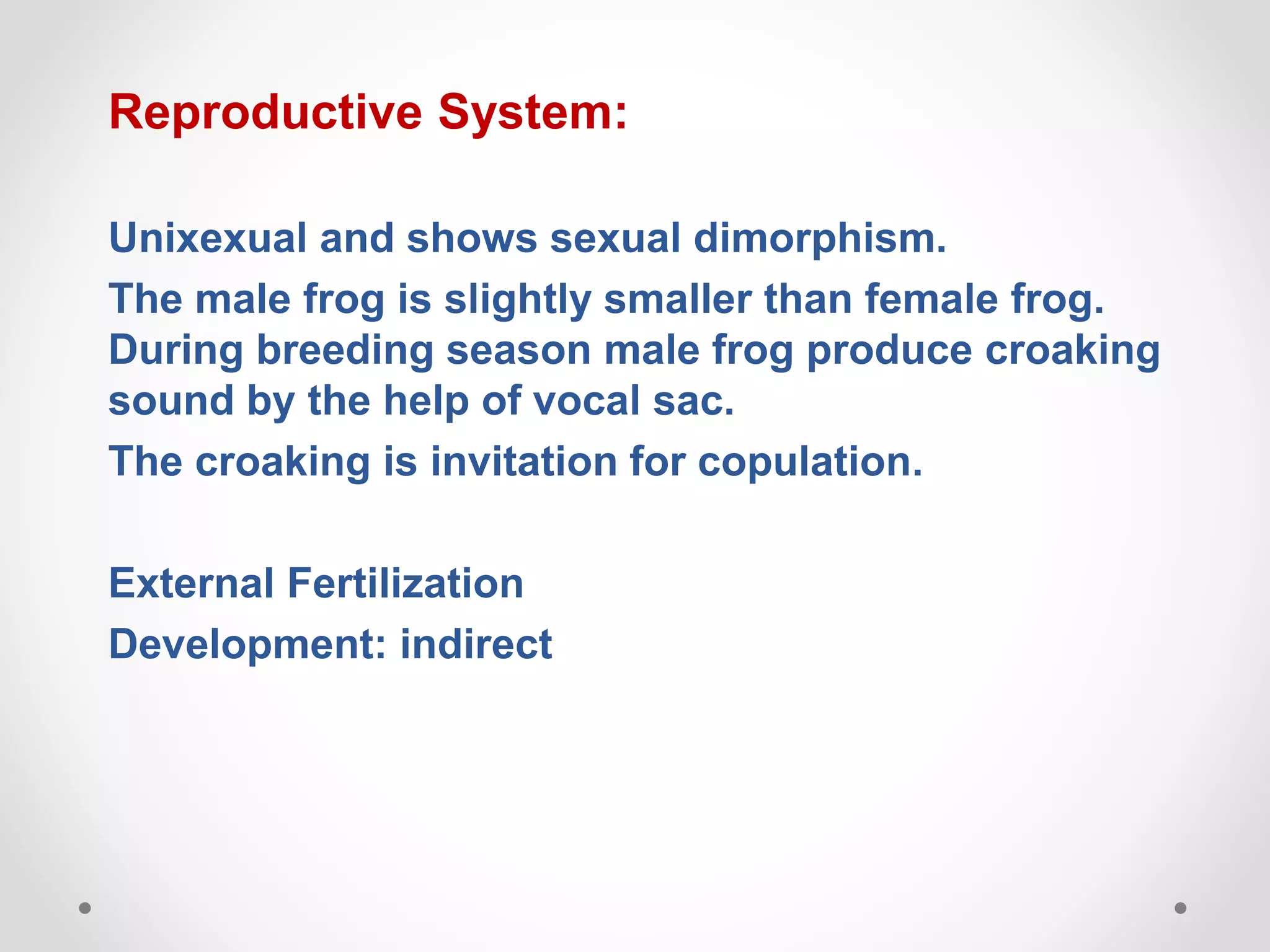 Detailed study of frog (rana tigrina) | PPTX