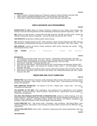 Detailed syllabus | DOC | Programming Languages | Computing