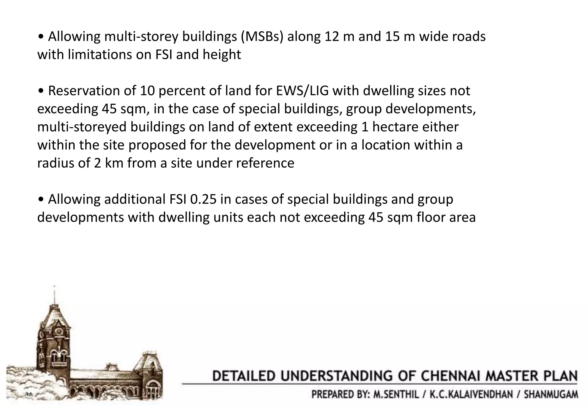 Detailed understanding of the Chennai Master Plan | PPTX