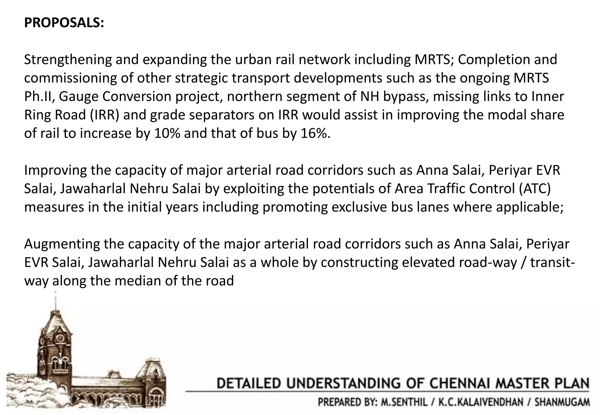 Detailed understanding of the Chennai Master Plan | PPTX