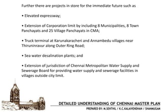 Detailed understanding of the Chennai Master Plan | PPTX