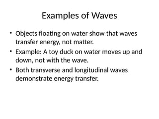 waves in physics types, and definition.. | PPT