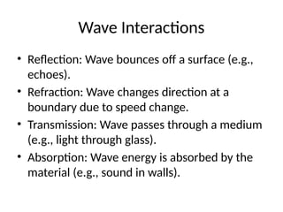 waves in physics types, and definition.. | PPT