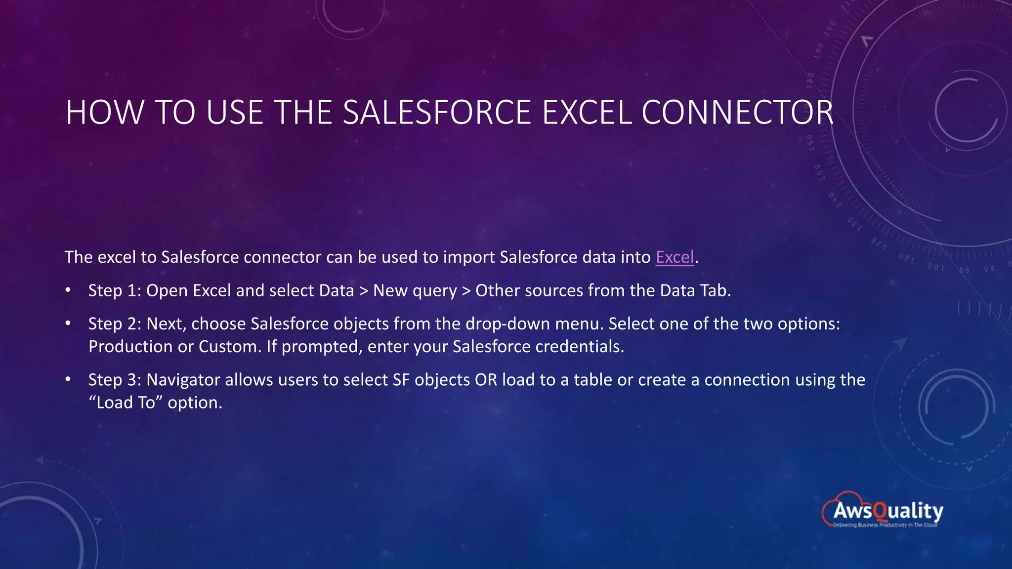 Detail Guide on Salesforce Integration with Excel.pptx | Cloud Computing | Internet