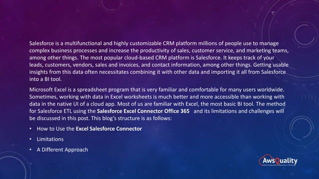 Detail Guide On Salesforce Integration With Excelpptx Cloud