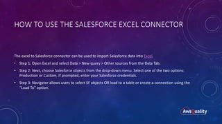 Detail Guide on Salesforce Integration with Excel.pptx | Cloud Computing | Internet