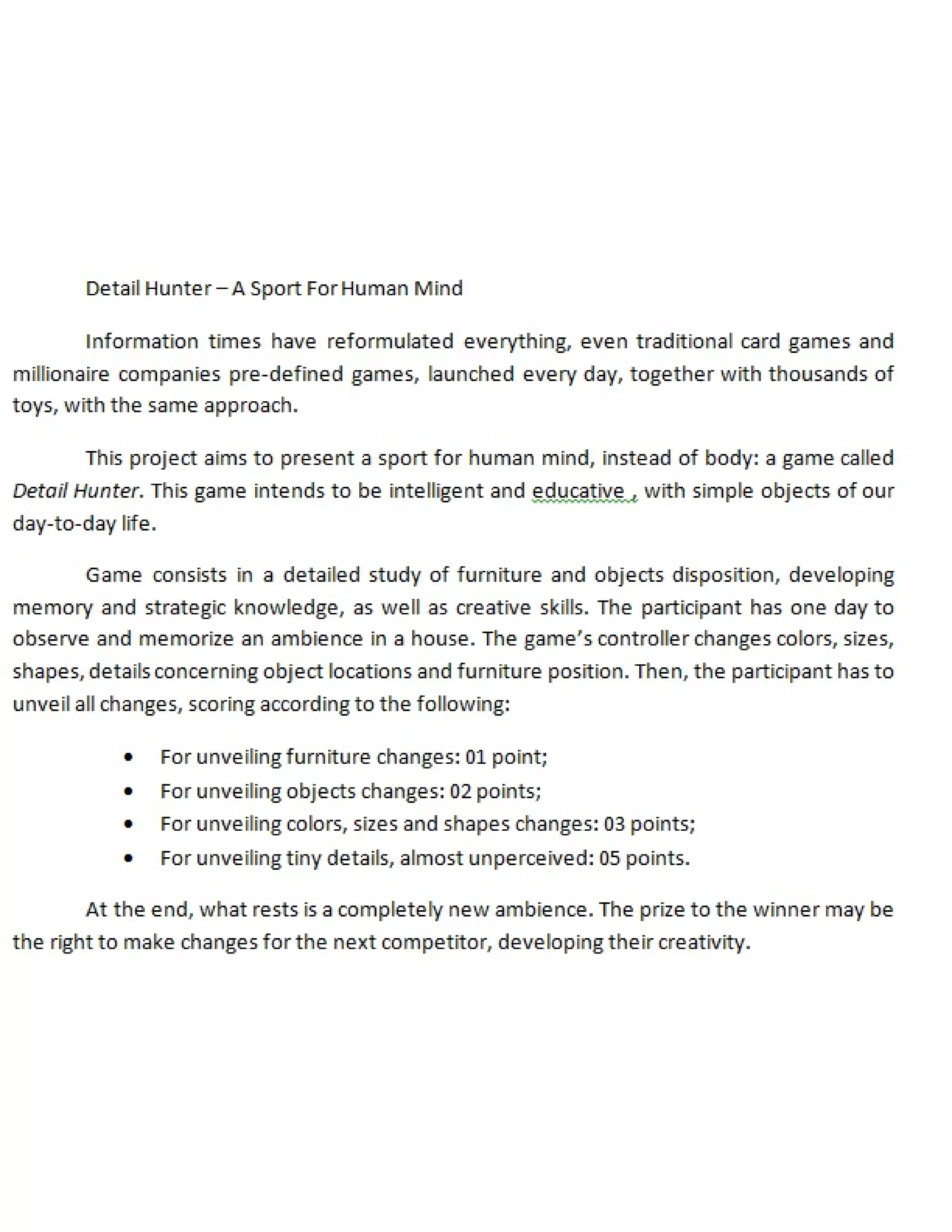 Detail hunter description | PDF