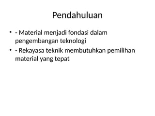 Material Perkuliahan Material Teknik Tentang Sejarah Ilmu Material Ppt