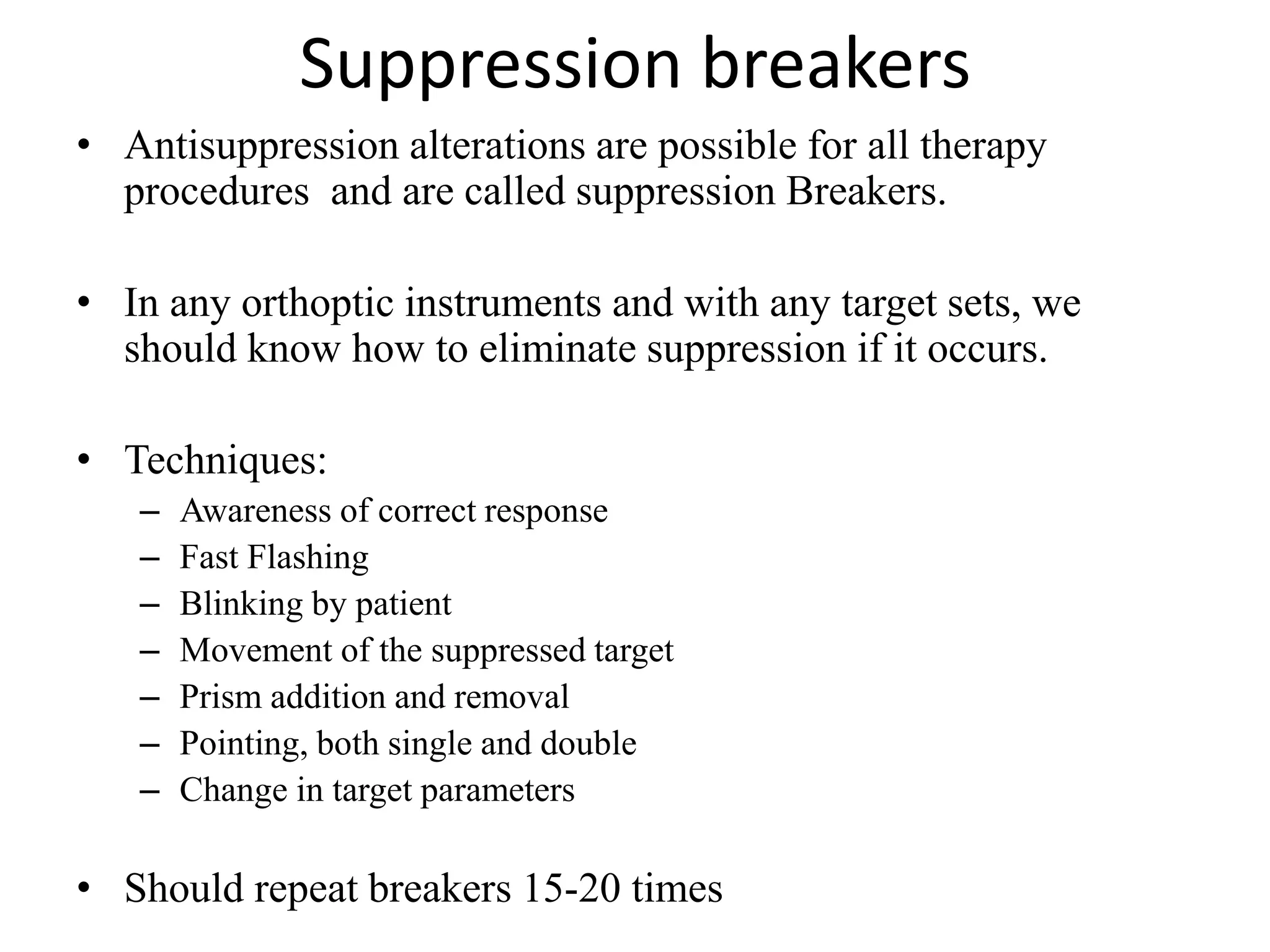 Detail of suppression and AC | PPTX