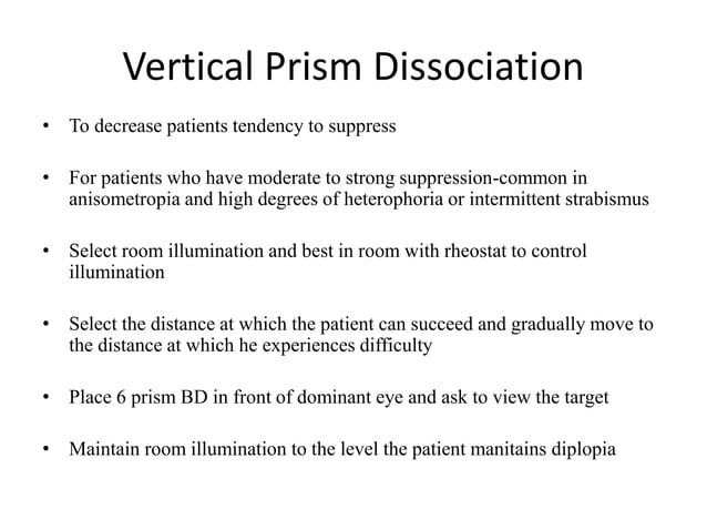 Detail of suppression and AC | PPTX | Eye and Vision Conditions ...