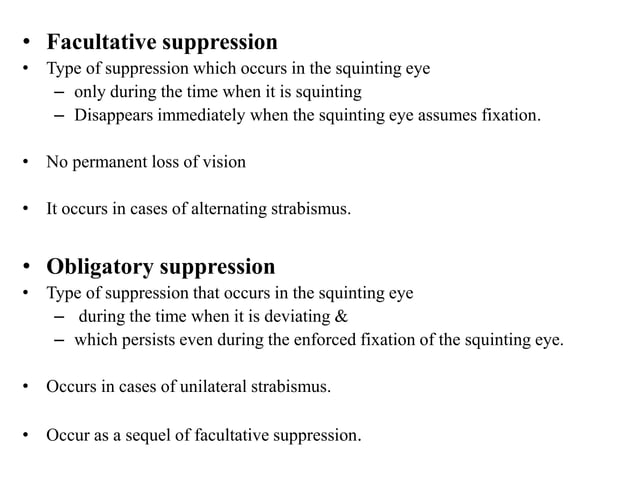 Detail of suppression and AC | PPTX | Eye and Vision Conditions ...