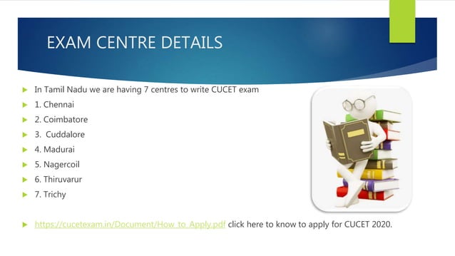 Details about CUCET entrance exam | PPTX