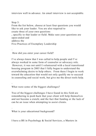 DetailsNOTE Please review the attached document Leadership R | DOCX