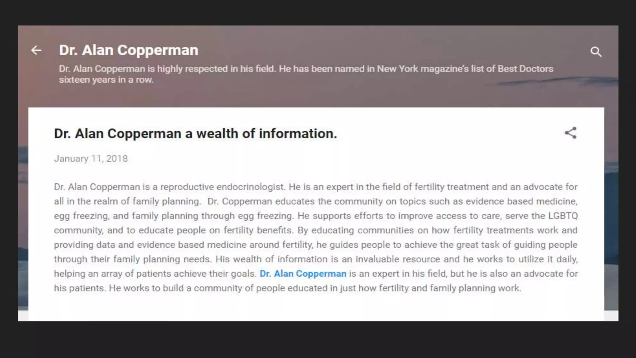 Details of Alan Copperman | PPTX