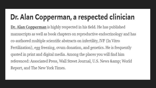 Details Of Alan Copperman Ppt