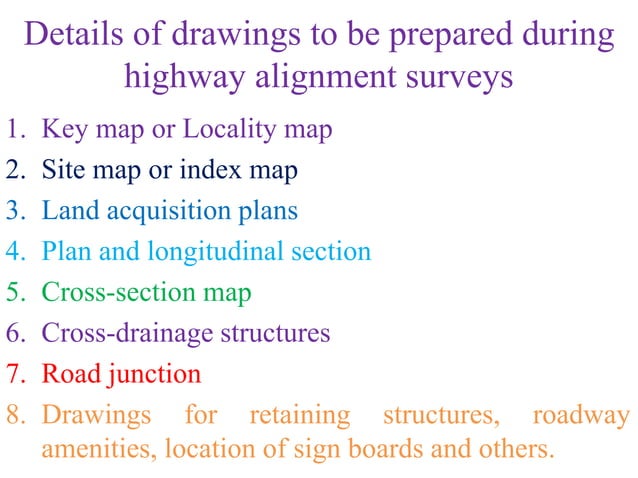 Details of drawings to be prepared during highway alignment surveys.pptx