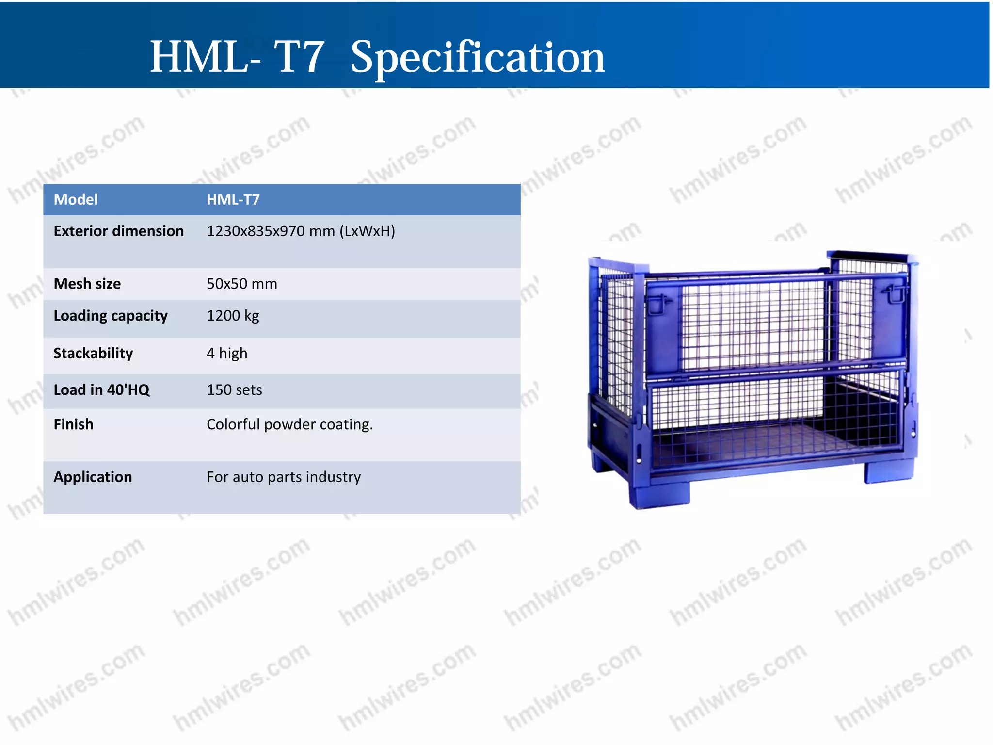 Metal stillages HML-T7 | PPT