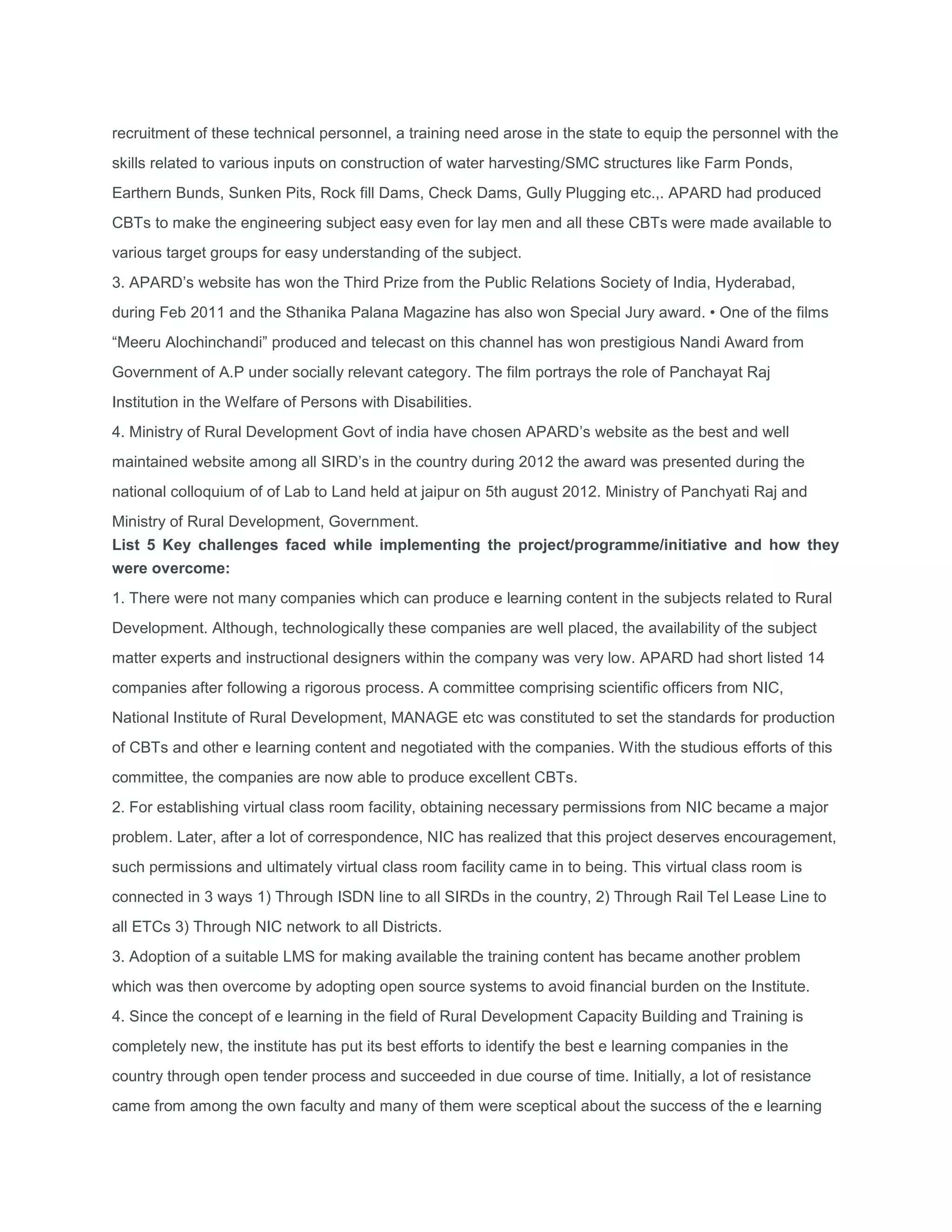 e-learning Project-APARD | DOCX