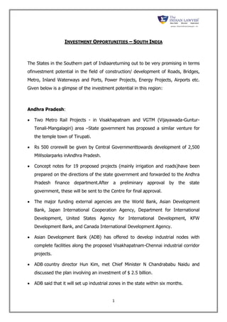 Details of some_projects_to_start_in_the_south_region | PDF