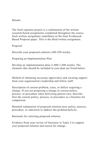 DetailsThe final capstone project is a culmination of the w | PDF