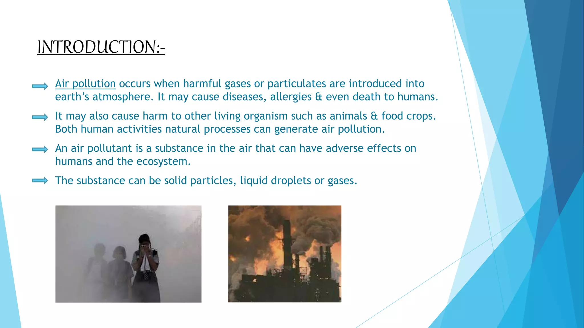 Detail study of air pollution | PPT