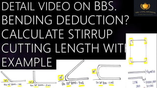 HOW TO CALCULATE STIRRUP CUTTING LENGTH | PPTX