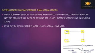 HOW TO CALCULATE STIRRUP CUTTING LENGTH | PPTX