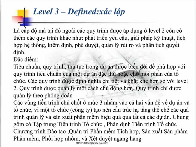 Bài giảng Đảm bảo chất lượng phần mềm - Mô hình CMM/CMMI trong SQA | PDF