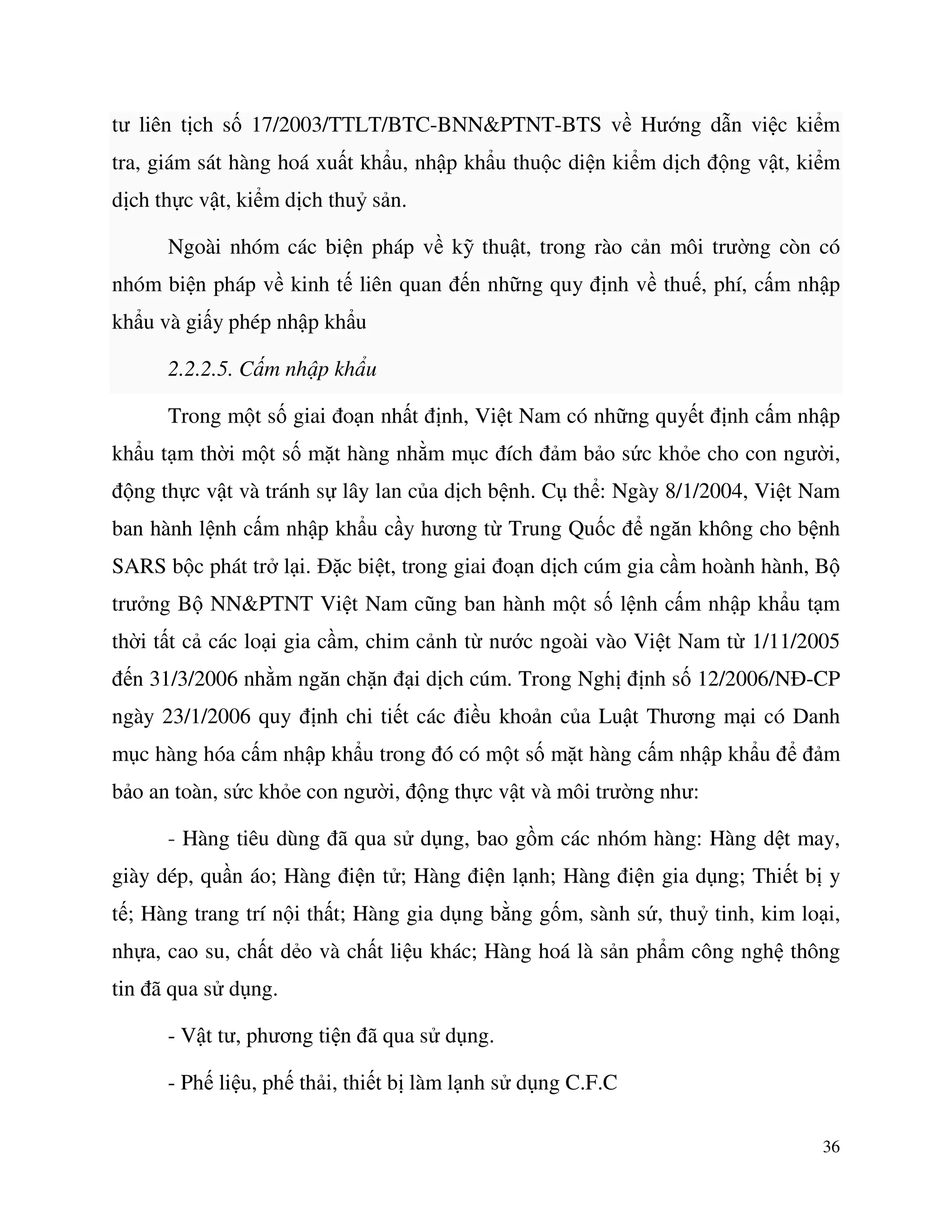 Đề tài: Rào cản môi trường của Việt Nam trong quản lý nhập khẩu | PDF