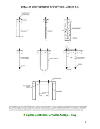 Detalles%20 constructivos%20porticos | PDF