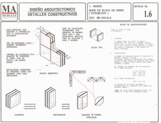 DISEÑO ARQUITECTONICO DE DETALLES CONSTRUCTIVOS | PDF