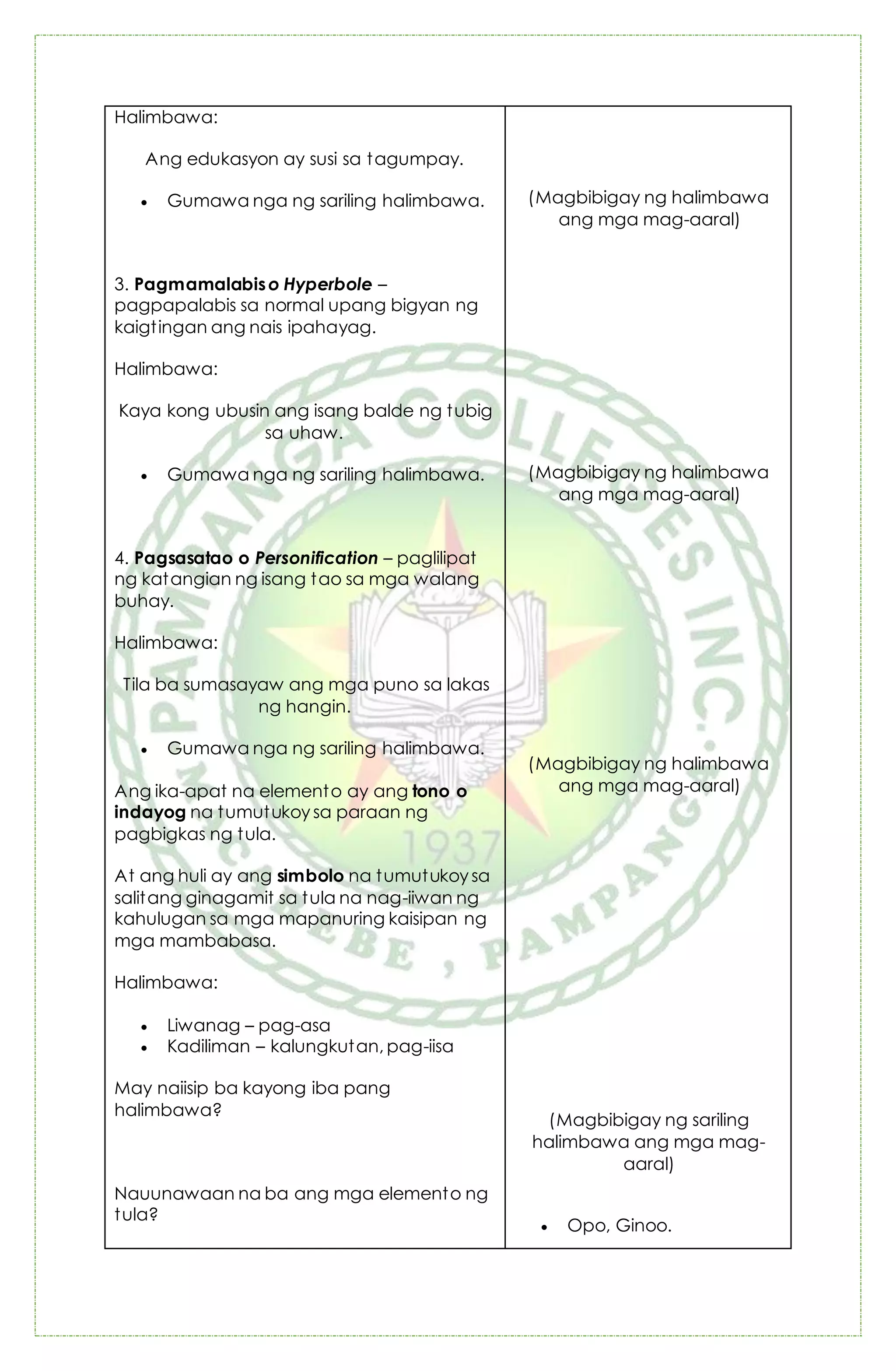 Detalyadong Banghay aralin sa Filipino 10 | PDF