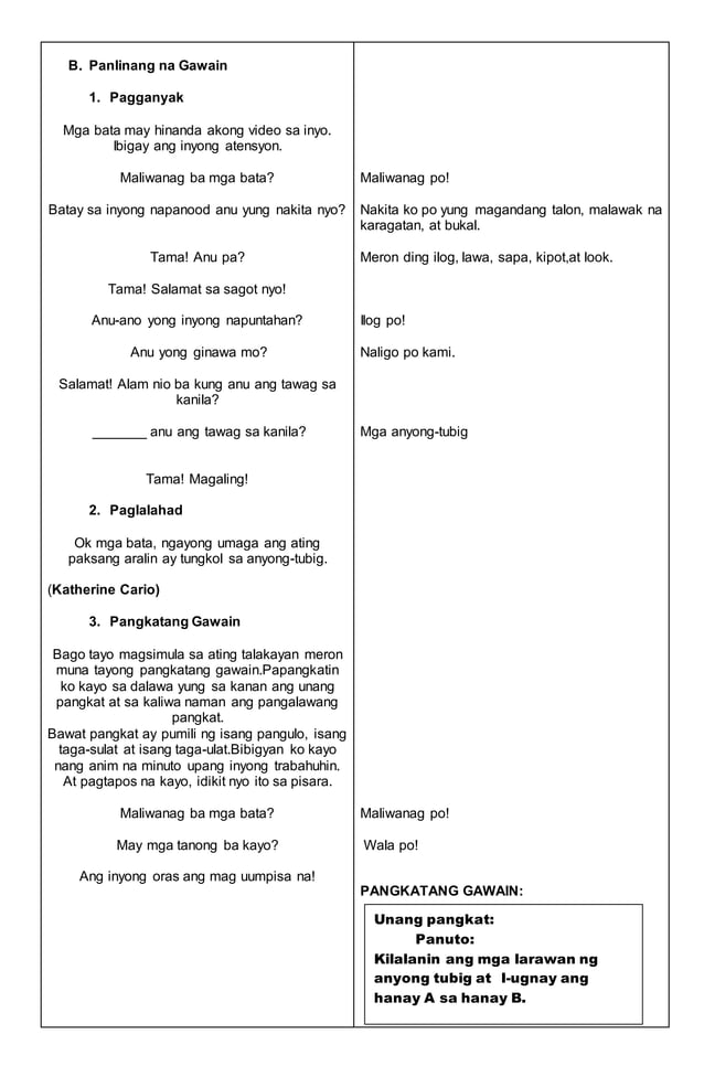 Detalyadong banghay Aralin sa Hekasi 3 | DOCX