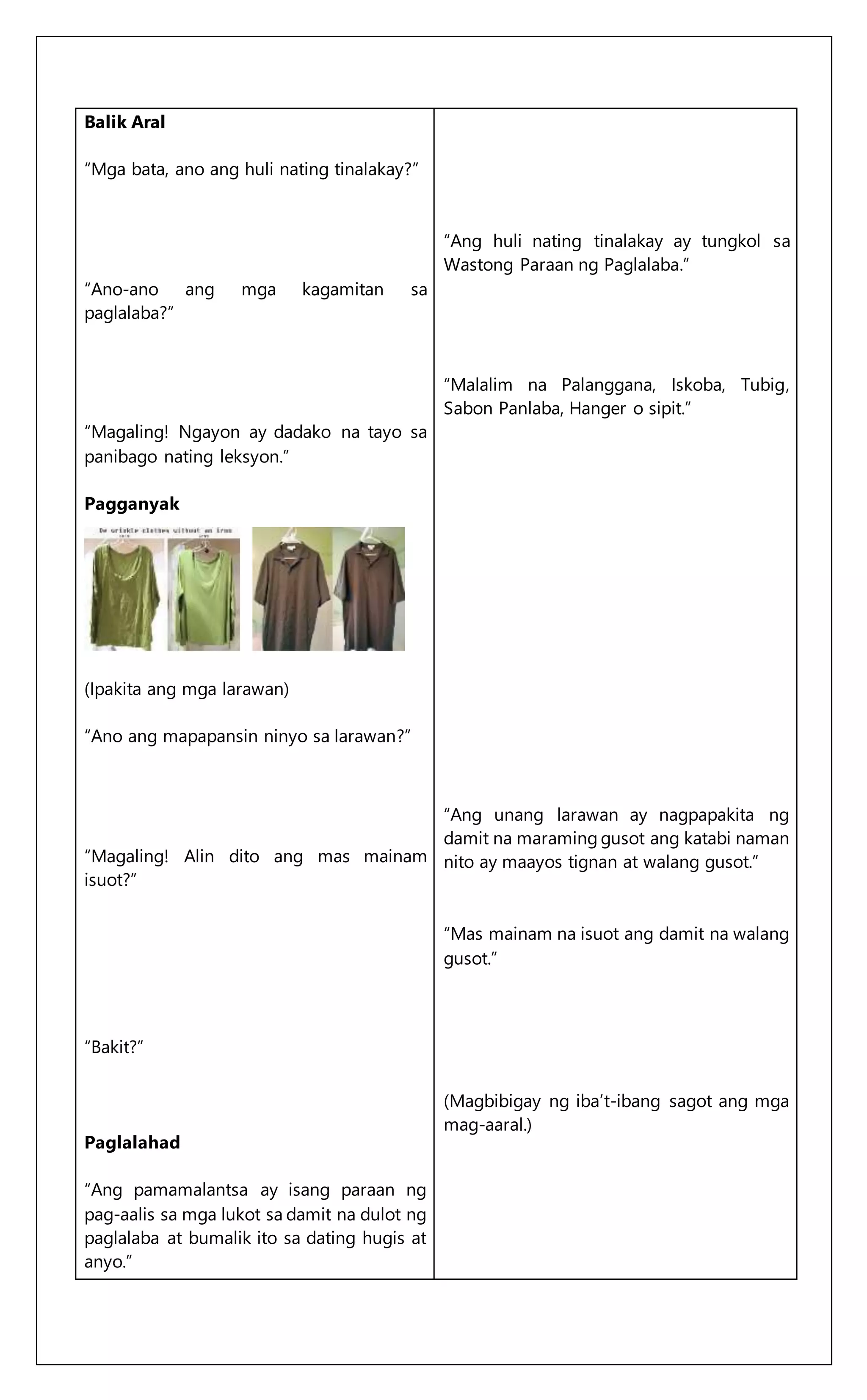 Detalyadong Banghay Aralin sa EPP 5 | DOCX