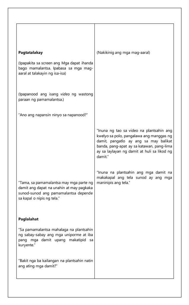 Detalyadong Banghay Aralin sa EPP 5 | DOCX