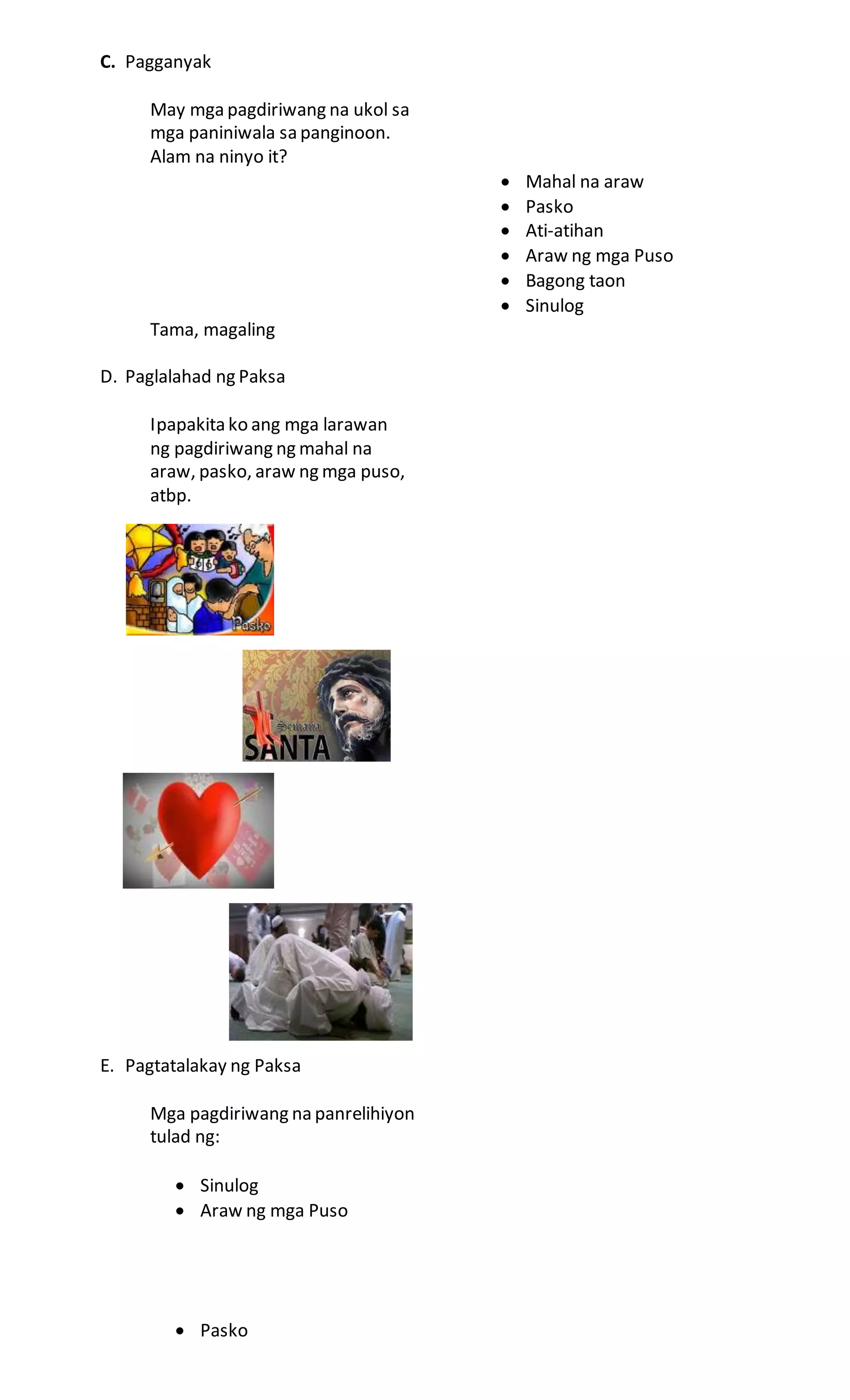 Detalyadong banghay aralin | DOCX