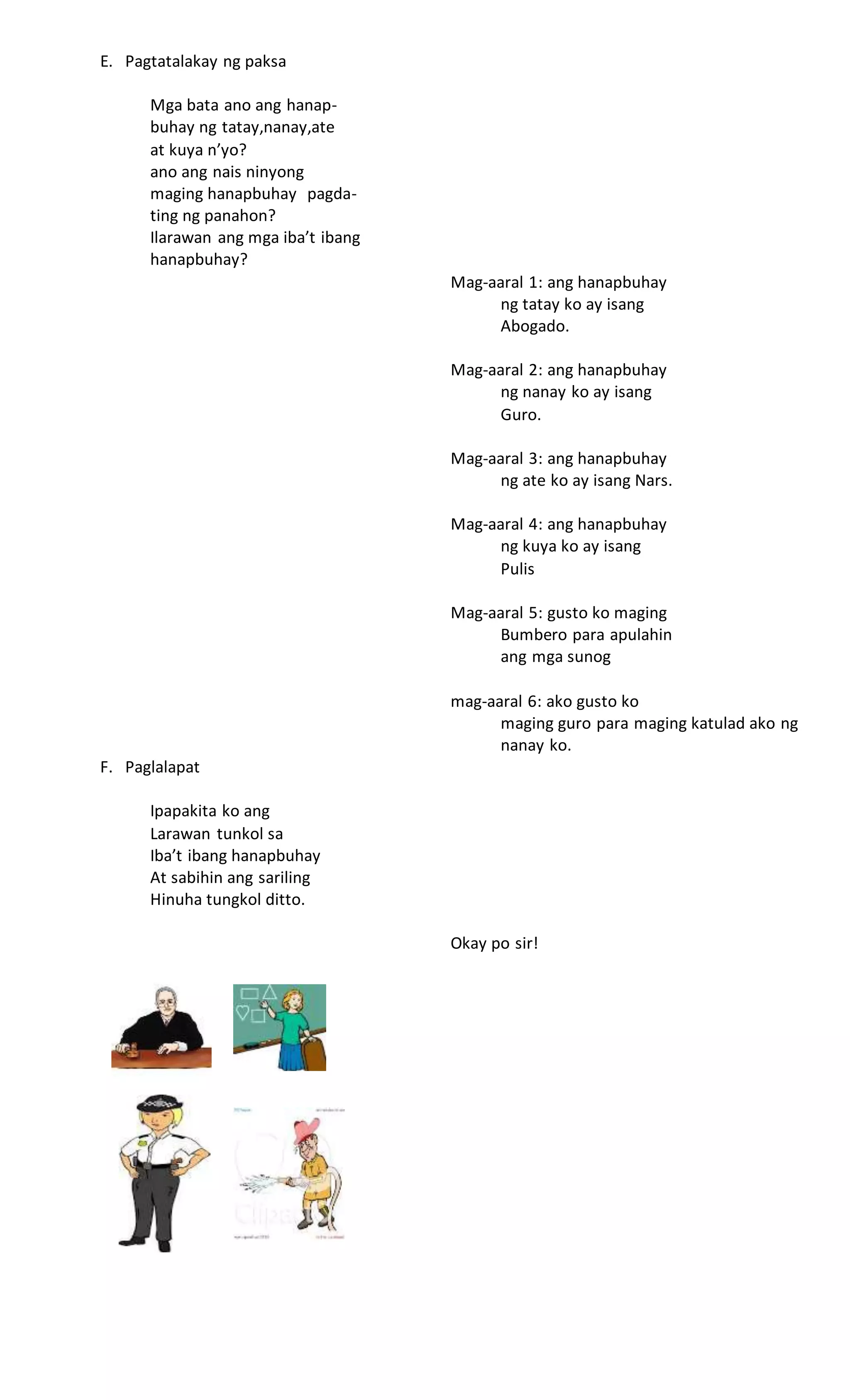 Detalyadong banghay aralin | DOCX