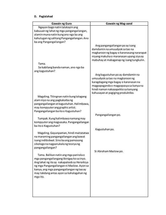 Masusing Banghay Aralin sa Araling Panlipunan IV | DOCX Masusing Banghay Aralin sa Araling Panlipunan IV | DOCX