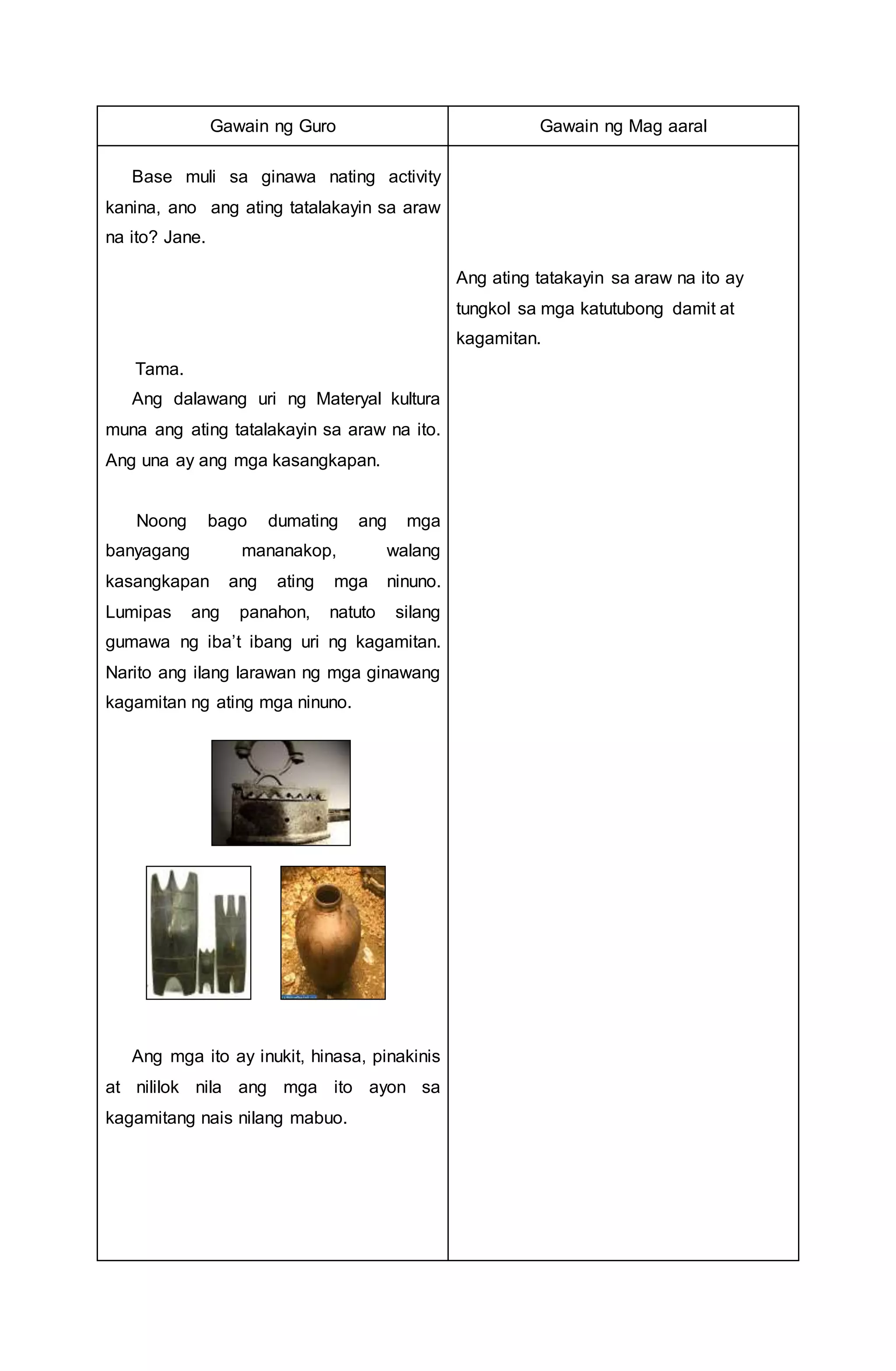 Detalyadong banghay sa araling panlipunan 3 | DOCX