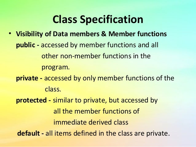 Data Members And Member Functions 3796