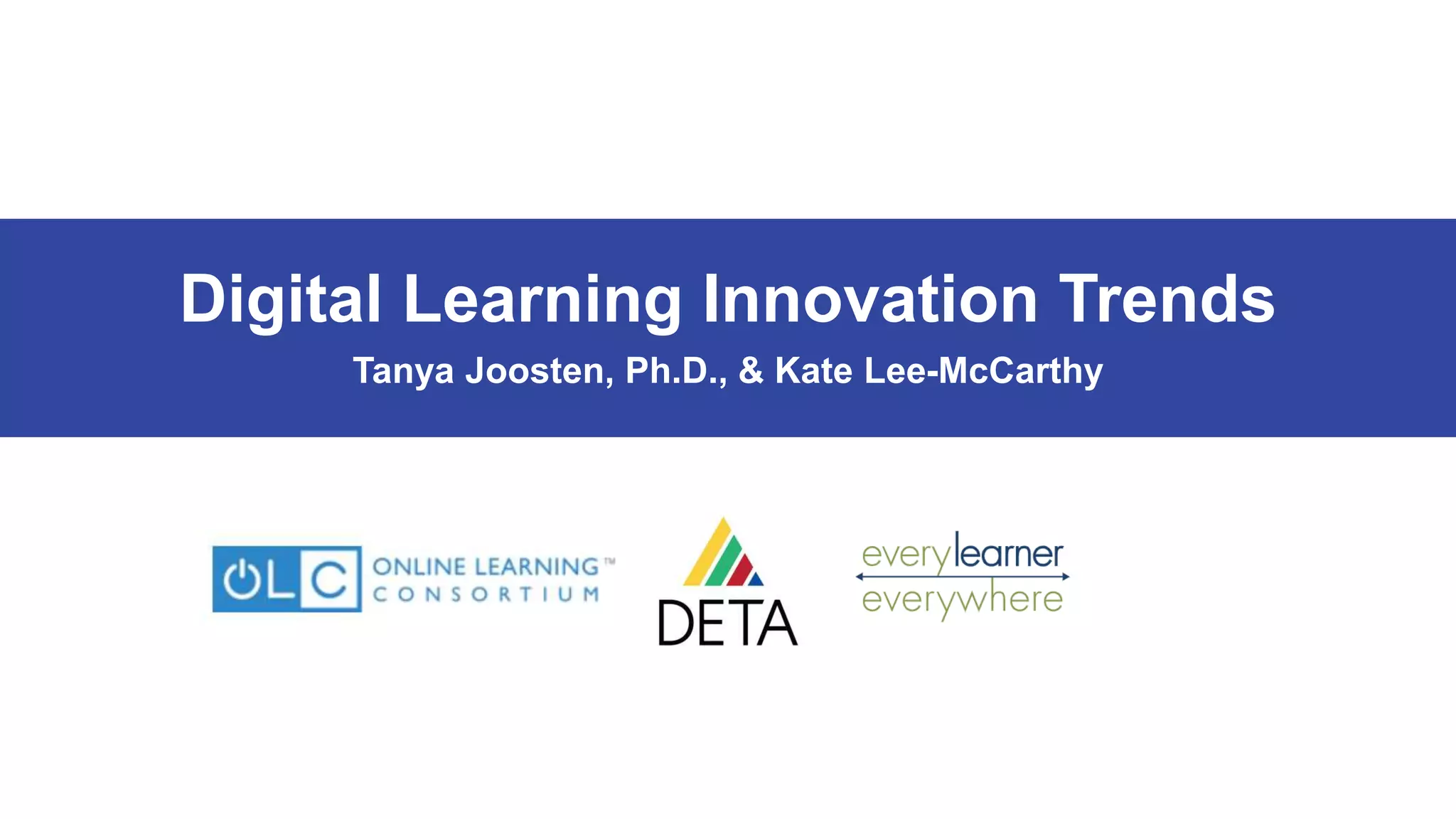 Digital Learning Innovation Trends | PPT