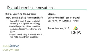 Digital Learning Innovation Trends | PPT