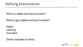 Empirical Approach to Identifying Digital Learning Innovation Trends | PPTX