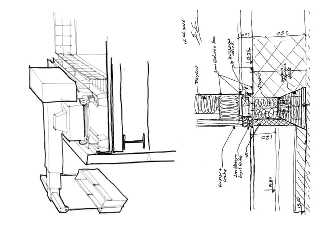 Facade hand-railing details design, robustness is important in design ...