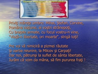 Imnul Romaniei_prezentare Henrietta | PPT