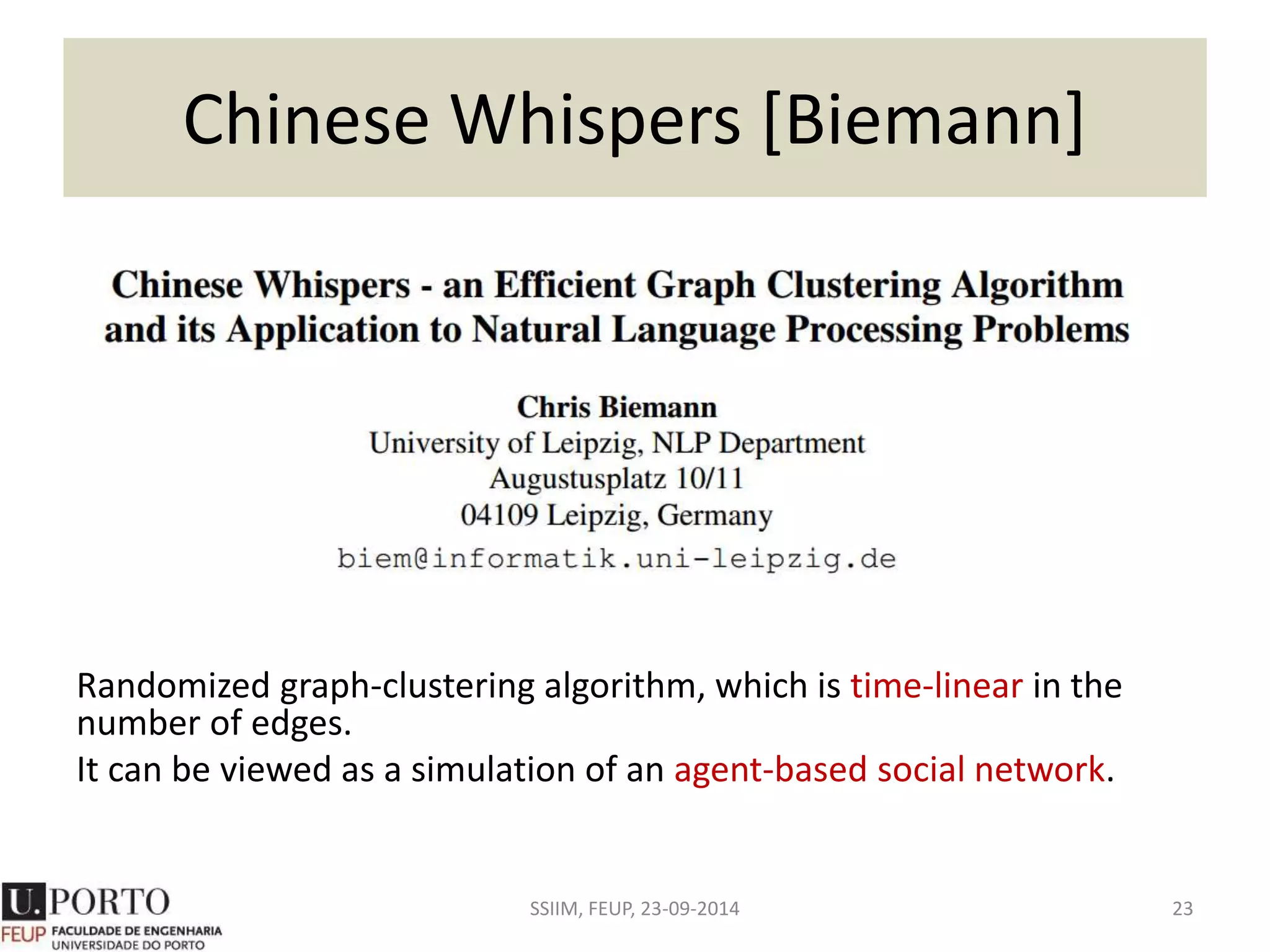 Community detection in social networks | PPTX