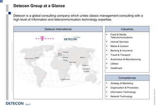 Detecon USA Service Offering Portfolio | PPT | Cloud Computing | Internet