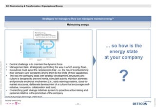Detecon - Organizational Energy Workshop | PDF