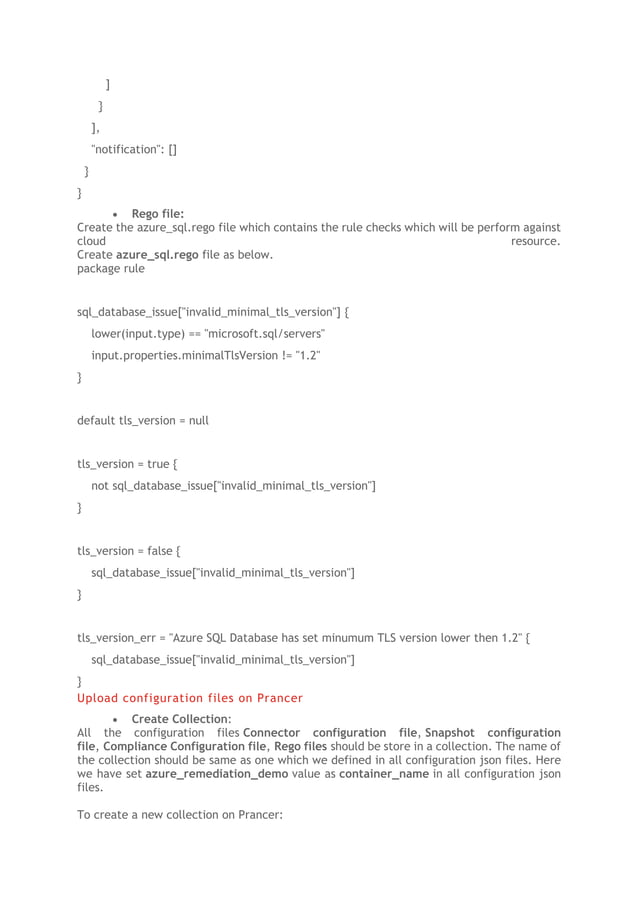 Detect and fix the azure sql resources which uses tls version less than 1.2 | PDF