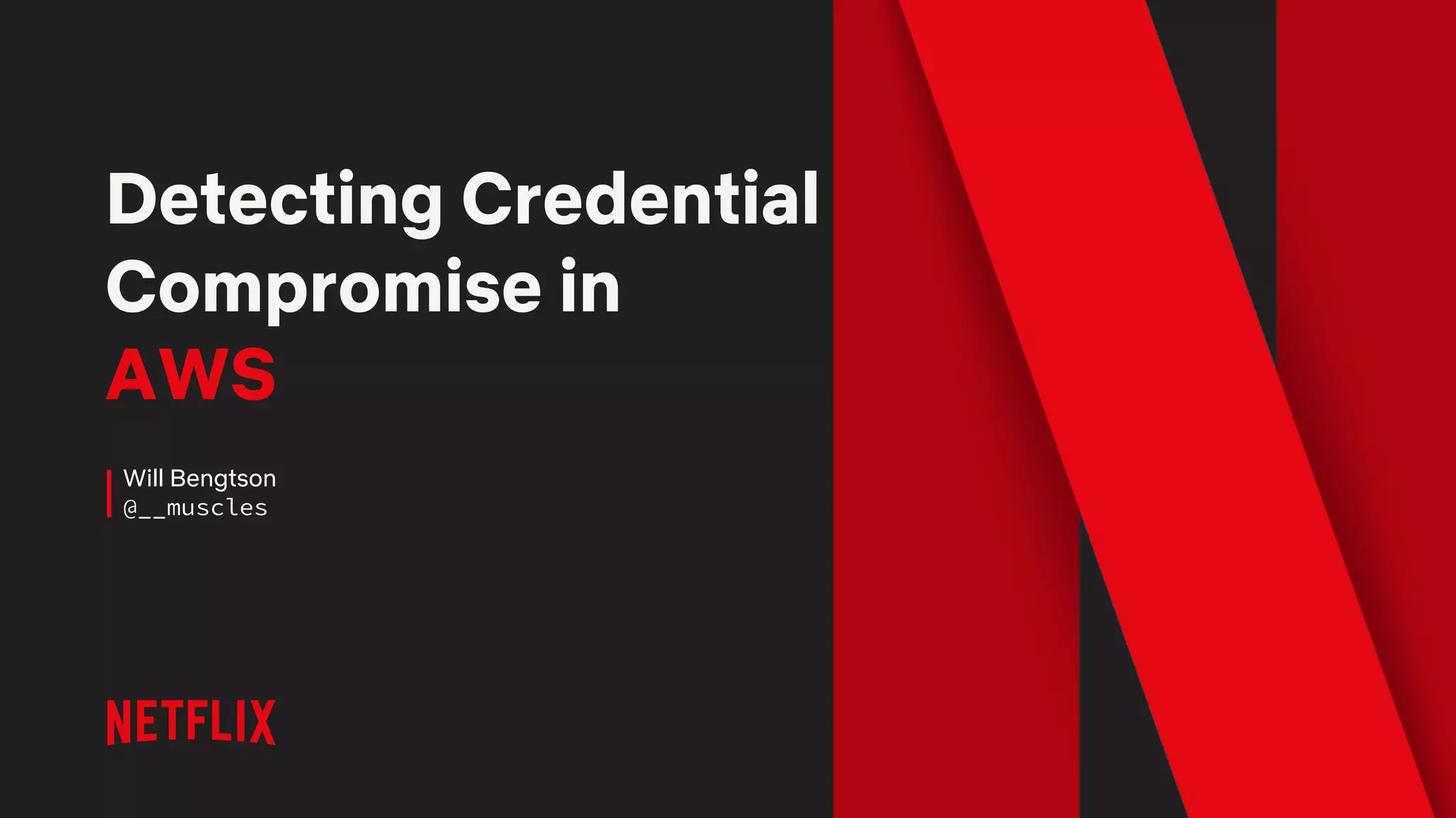 Detecting Credential Compromise in AWS (Black Hat Conference 2018) | PPT